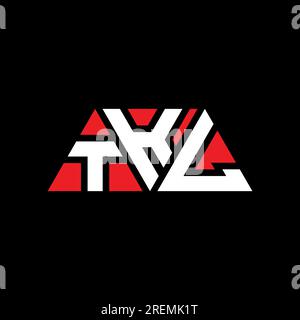 TKL triangle letter logo design with triangle shape. TKL triangle logo ...