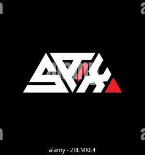 SAX triangle letter logo design with triangle shape. SAX triangle logo ...