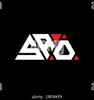 SRO triangle letter logo design with triangle shape. SRO triangle logo ...