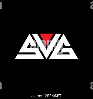 SVG triangle letter logo design with triangle shape. SVG triangle logo ...