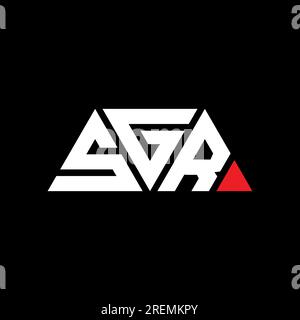 SGR triangle letter logo design with triangle shape. SGR triangle logo ...