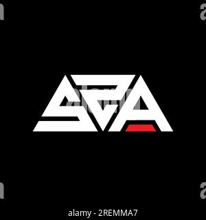 SZA triangle letter logo design with triangle shape. SZA triangle logo ...