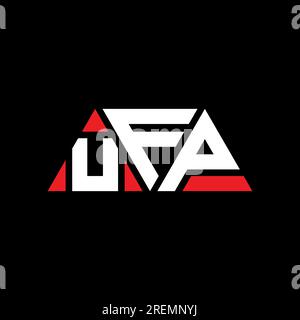 UFP triangle letter logo design with triangle shape. UFP triangle logo ...