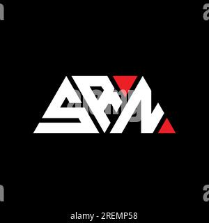 SRN triangle letter logo design with triangle shape. SRN triangle logo ...