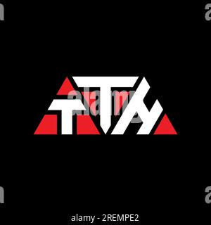 TTH triangle letter logo design with triangle shape. TTH triangle logo ...
