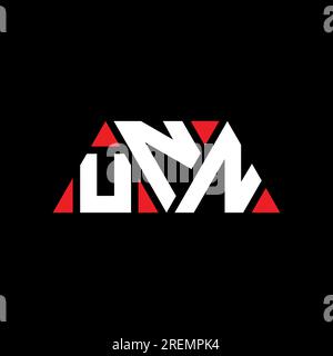 UNN triangle letter logo design with triangle shape. UNN triangle logo ...