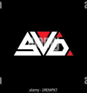 SVD triangle letter logo design with triangle shape. SVD triangle logo ...