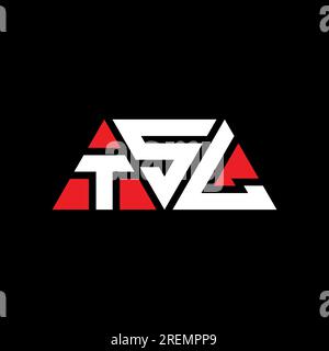 TSL triangle letter logo design with triangle shape. TSL triangle logo ...