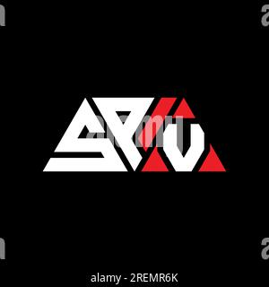 SPV triangle letter logo design with triangle shape. SPV triangle logo ...