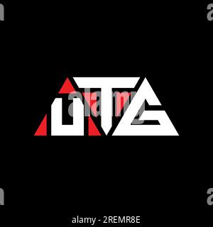 UTG triangle letter logo design with triangle shape. UTG triangle logo ...
