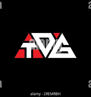 TDG triangle letter logo design with triangle shape. TDG triangle logo ...