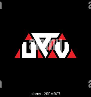 UAV triangle letter logo design with triangle shape. UAV triangle logo ...