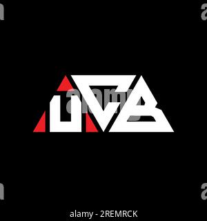 UCB triangle letter logo design with triangle shape. UCB triangle logo ...