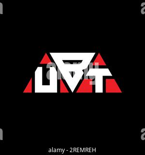 UBT triangle letter logo design with triangle shape. UBT triangle logo ...