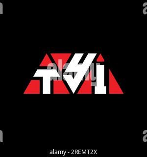 TYI triangle letter logo design with triangle shape. TYI triangle logo ...