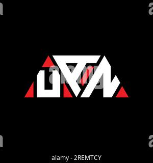 UAN triangle letter logo design with triangle shape. UAN triangle logo ...