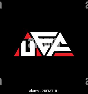 UEF triangle letter logo design with triangle shape. UEF triangle logo ...