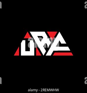 URF triangle letter logo design with triangle shape. URF triangle logo ...