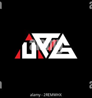 UAG triangle letter logo design with triangle shape. UAG triangle logo ...