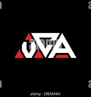 VCA triangle letter logo design with triangle shape. VCA triangle logo ...