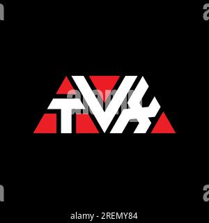 TVX letter logo design with polygon shape. TVX polygon and cube shape ...