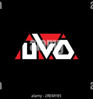 ULO triangle letter logo design with triangle shape. ULO triangle logo ...