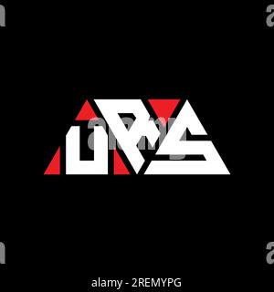 URS triangle letter logo design with triangle shape. URS triangle logo ...