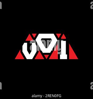 VOI triangle letter logo design with triangle shape. VOI triangle logo ...