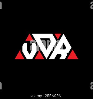 VDR triangle letter logo design with triangle shape. VDR triangle logo ...