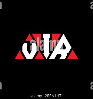 VIR triangle letter logo design with triangle shape. VIR triangle logo ...