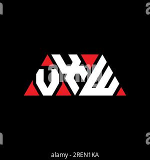 VXW triangle letter logo design with triangle shape. VXW triangle logo ...