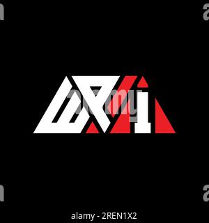 WPI triangle letter logo design with triangle shape. WPI triangle logo ...