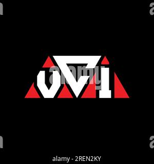 VCI triangle letter logo design with triangle shape. VCI triangle logo ...