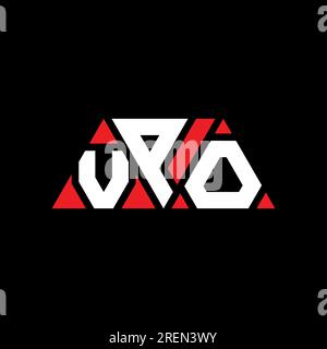 VPO triangle letter logo design with triangle shape. VPO triangle logo ...