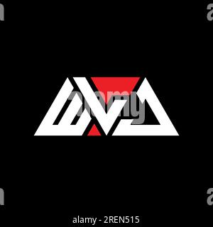 WLJ triangle letter logo design with triangle shape. WLJ triangle logo ...