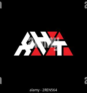 XHT triangle letter logo design with triangle shape. XHT triangle logo ...