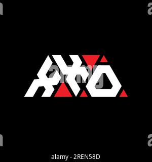 XXO triangle letter logo design with triangle shape. XXO triangle logo ...