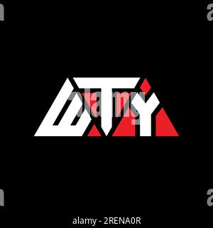 WTY letter logo design with polygon shape. WTY polygon and cube shape ...