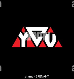 YCV triangle letter logo design with triangle shape. YCV triangle logo ...