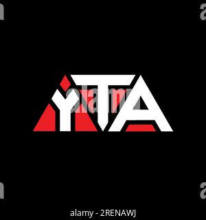 YTA triangle letter logo design with triangle shape. YTA triangle logo ...
