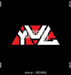 YUL triangle letter logo design with triangle shape. YUL triangle logo ...