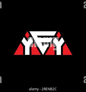 YEY triangle letter logo design with triangle shape. YEY triangle logo ...