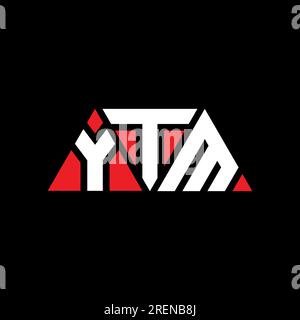 YTM triangle letter logo design with triangle shape. YTM triangle logo ...