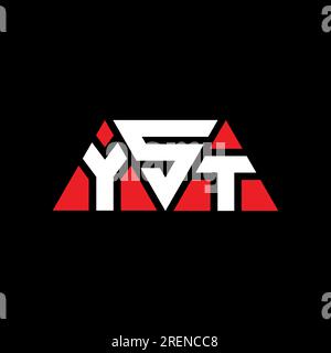 YST triangle letter logo design with triangle shape. YST triangle logo ...