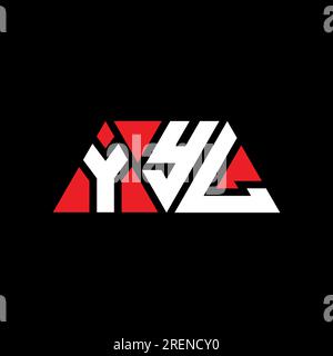 YYL triangle letter logo design with triangle shape. YYL triangle logo ...