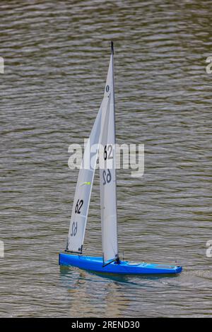 International One Metre model sailing boat Stock Photo - Alamy