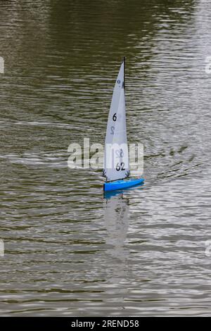 International One Metre model sailing boat Stock Photo - Alamy