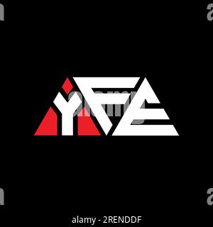 YFE triangle letter logo design with triangle shape. YFE triangle logo ...