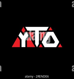 YTO triangle letter logo design with triangle shape. YTO triangle logo ...