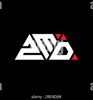 ZMD triangle letter logo design with triangle shape. ZMD triangle logo ...